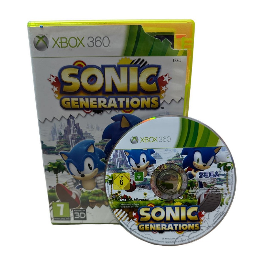 Pre-owned Sonic Generations - Xbox 360 Game With Manual - Own4Less